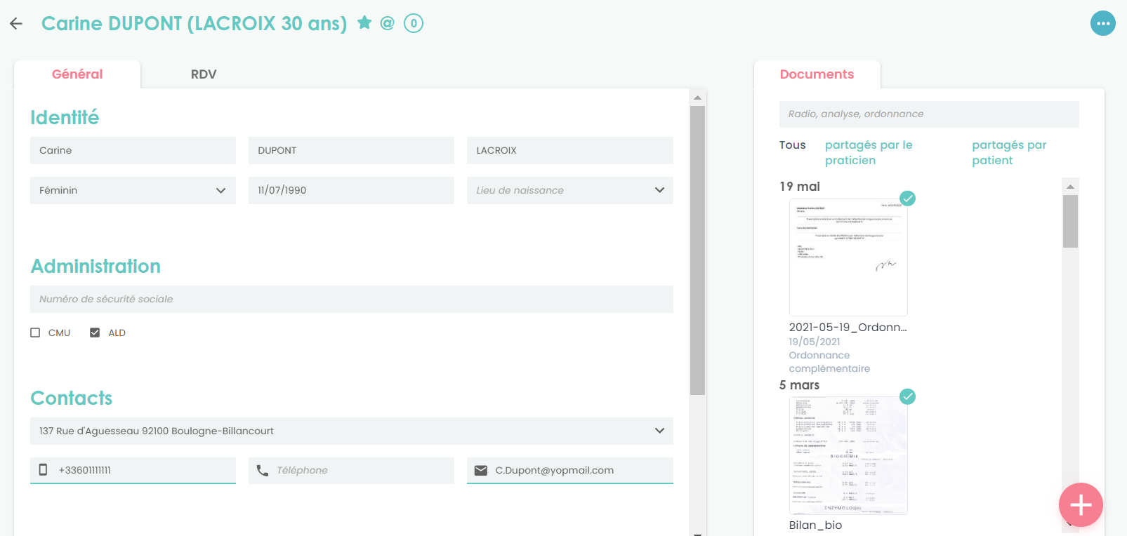 Consulter une fiche patient – Maiia - Centre d'aide